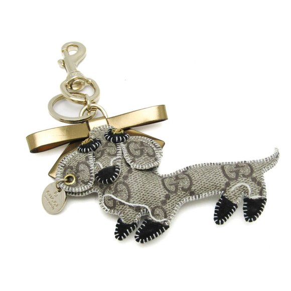 Gucci | Accessories | Gucci Gutsy Dachshund Keyring Beigeblackbrowngold ...